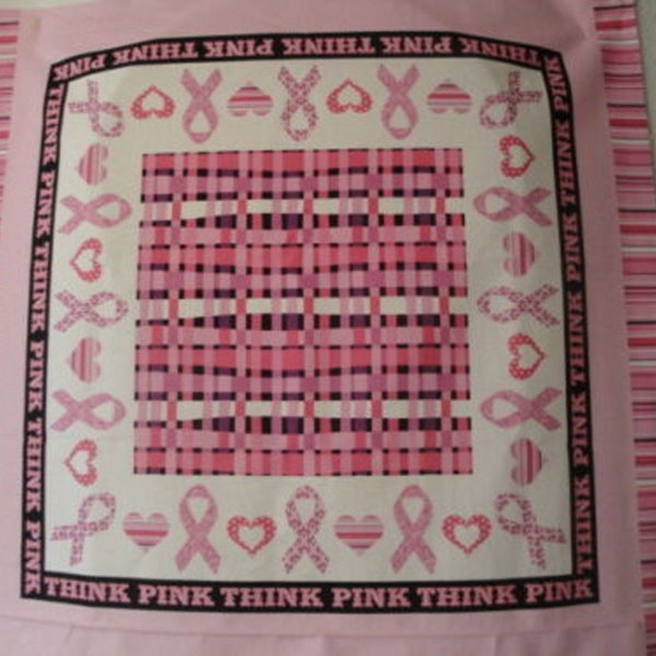 Breast Cancer Fabric Panel - Etsy
