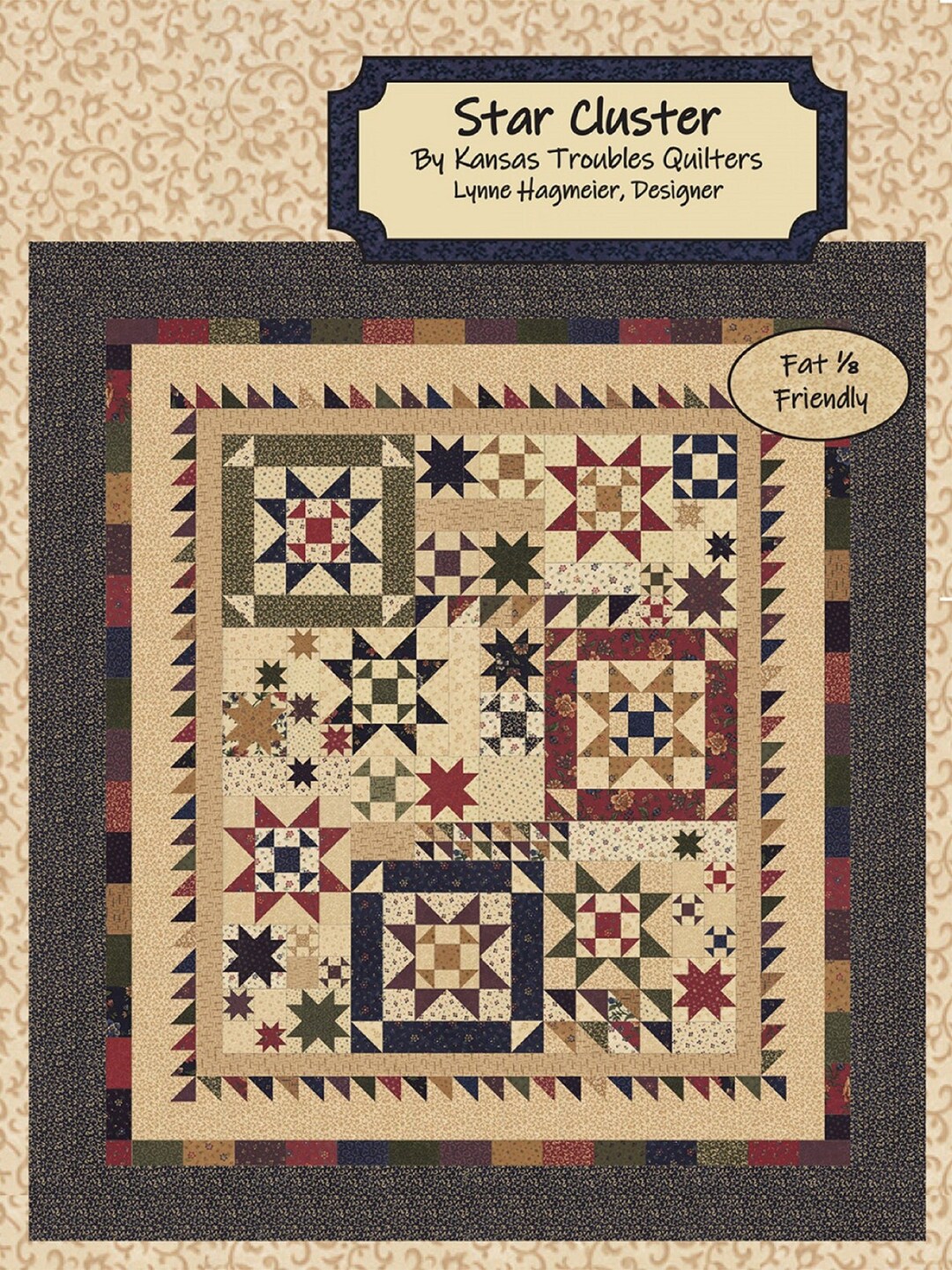 Star Cluster Quilt Pattern-kansas Troubles Quilters - Etsy