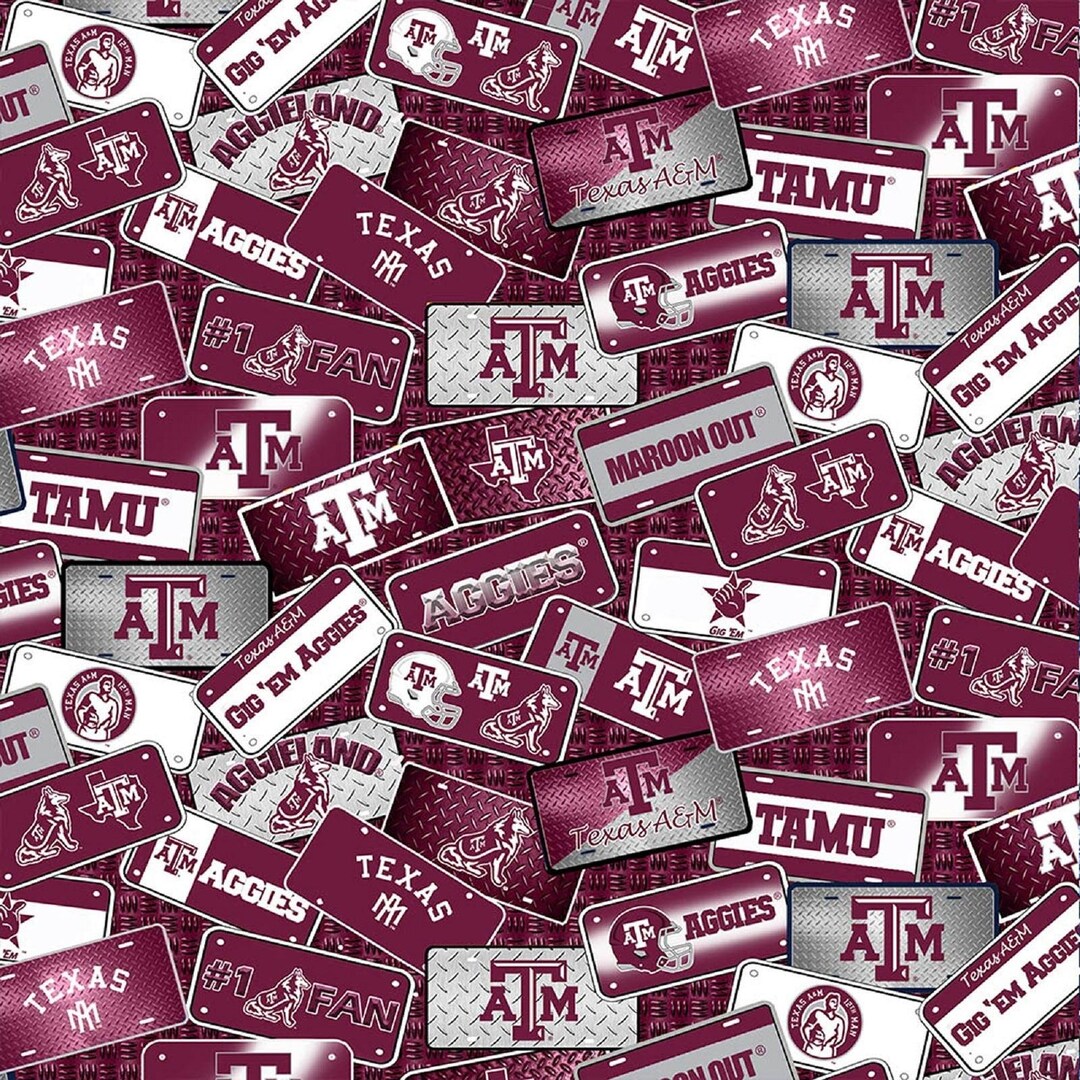 Texas A&M License Plates-sykel Enterprises-bty - Etsy