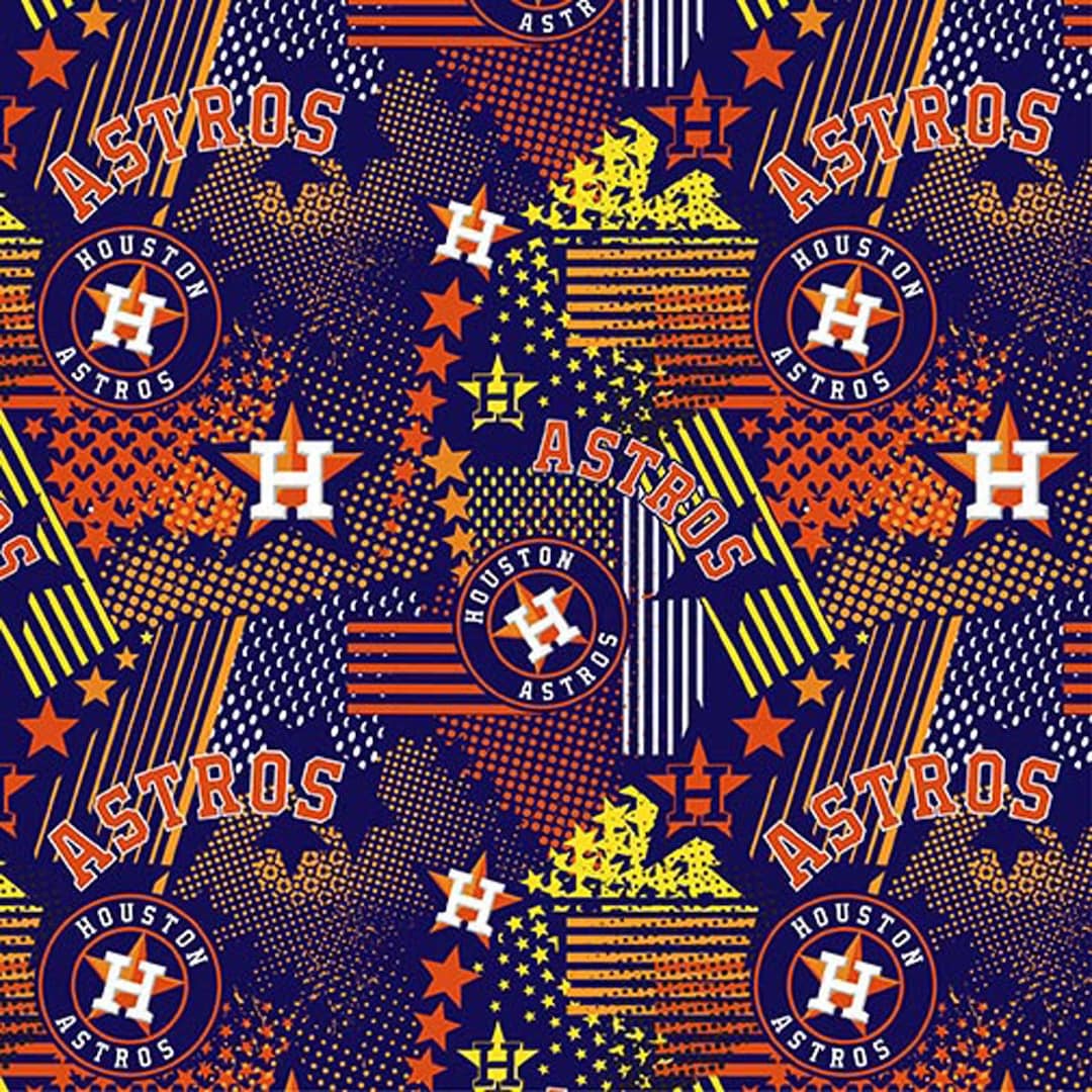 Houston Astros-mlb-fabric Traditions-colorful and Upbeat - Etsy