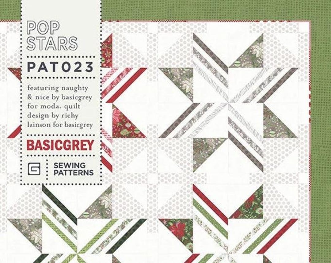 Pop Stars Quilt Pattern by Basic Grey - Etsy