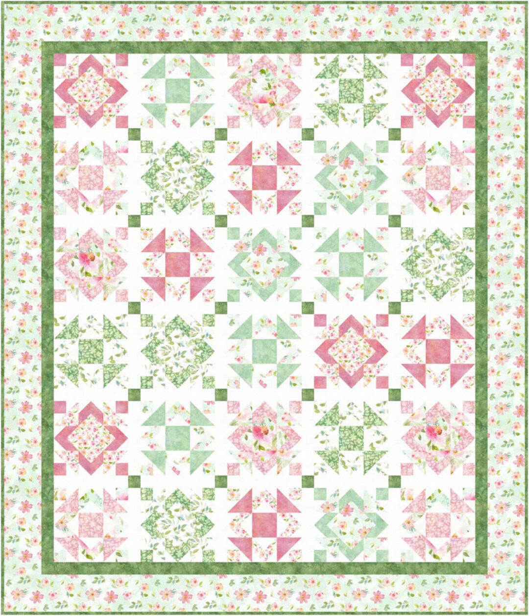 Churn Reverse Quilt Pattern by Bound to Be Quilting - Etsy