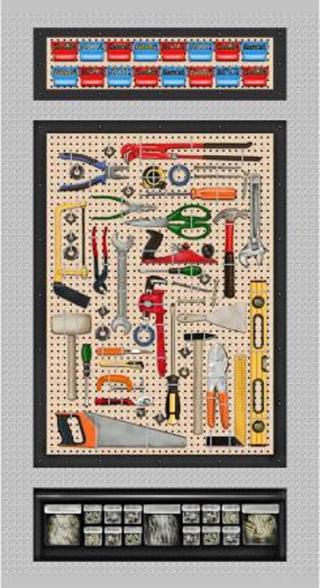Man Cave-pegboard Panel for Tools-henry Glass - Etsy
