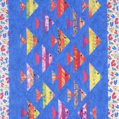 1 Fish 2 Fish Quilt Quilting Pattern A Cozy Strip Club - Etsy