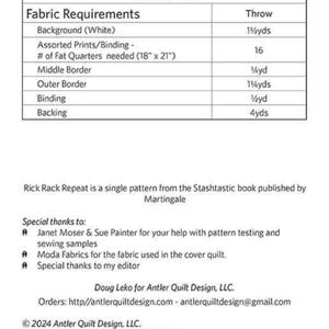 Rick Rack Repeat Quilt Pattern by Antler Quilt Design - Etsy