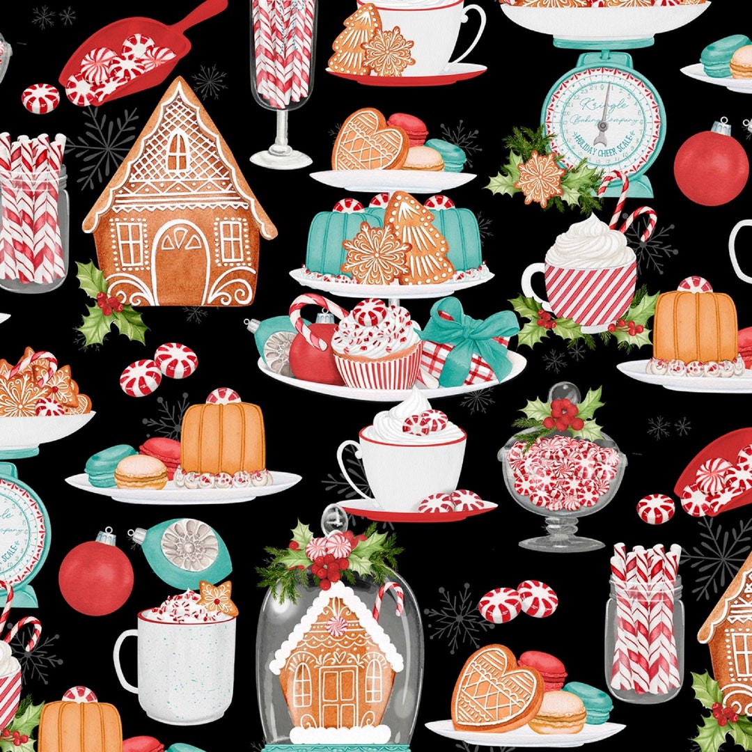 Sugar & Spice Christmas Goodies-wilmington Prints-by the Yard - Etsy