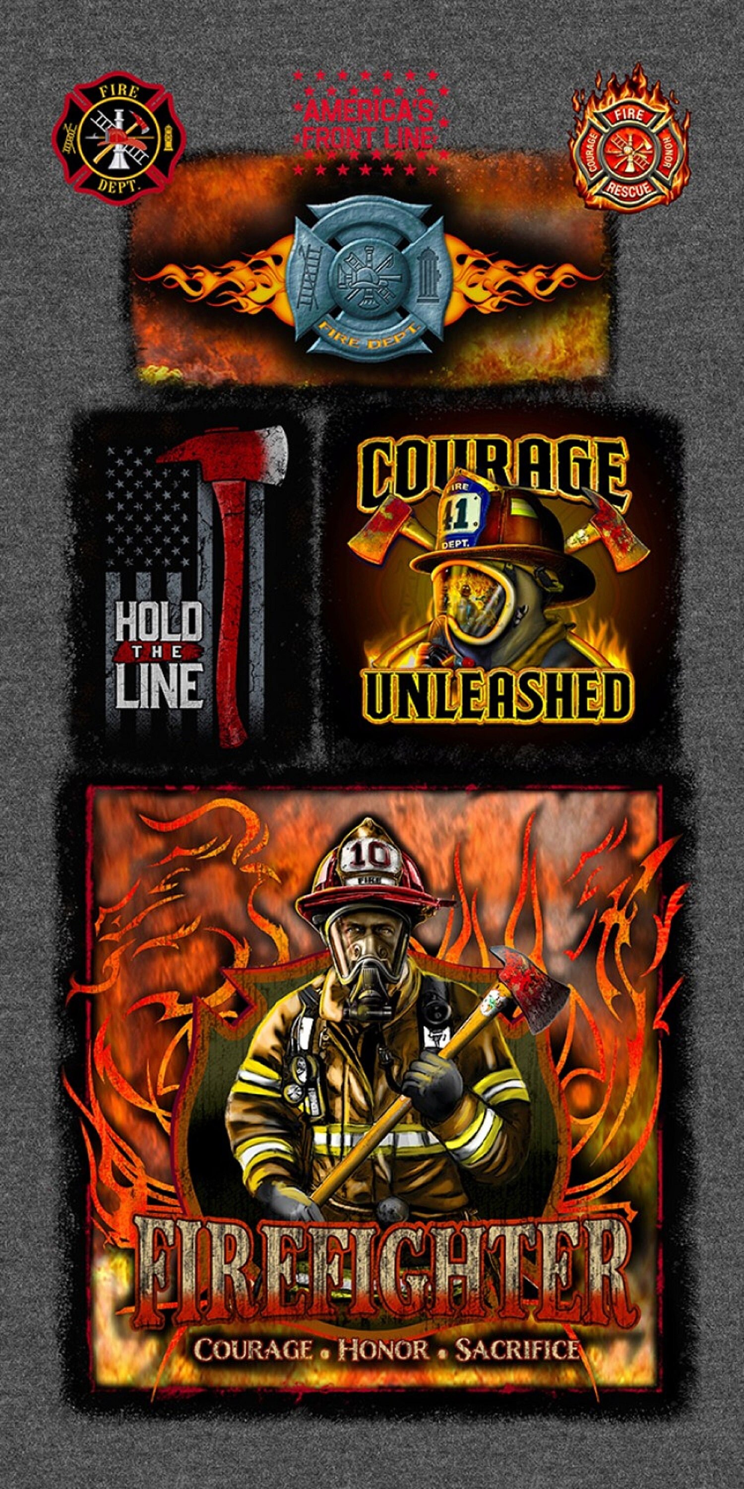 Firefighter Courage Poster