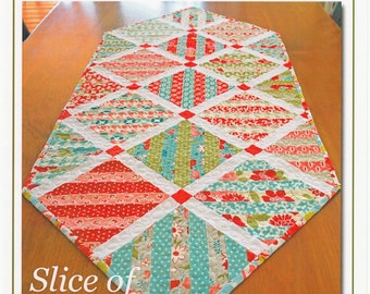 Slice of Cake Quilted Table Runner Quilt Pattern by the Pattern Basket ...