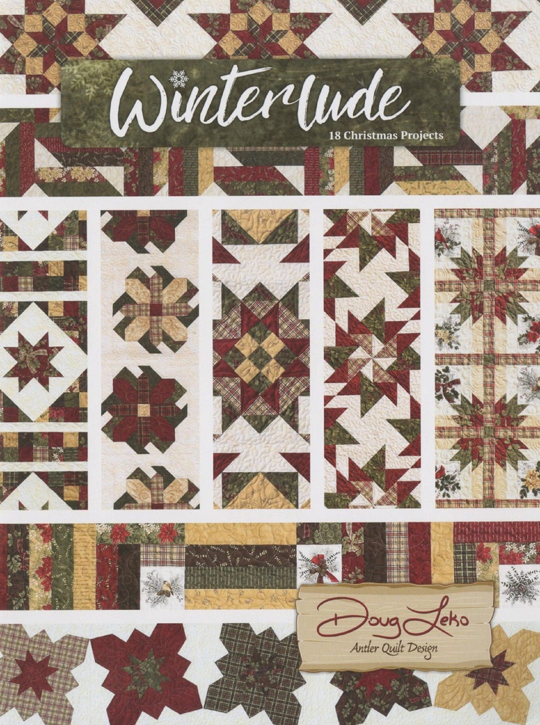 Winterlude by Doug Leko-antler Quilt Designs-18 Christmas Projects - Etsy