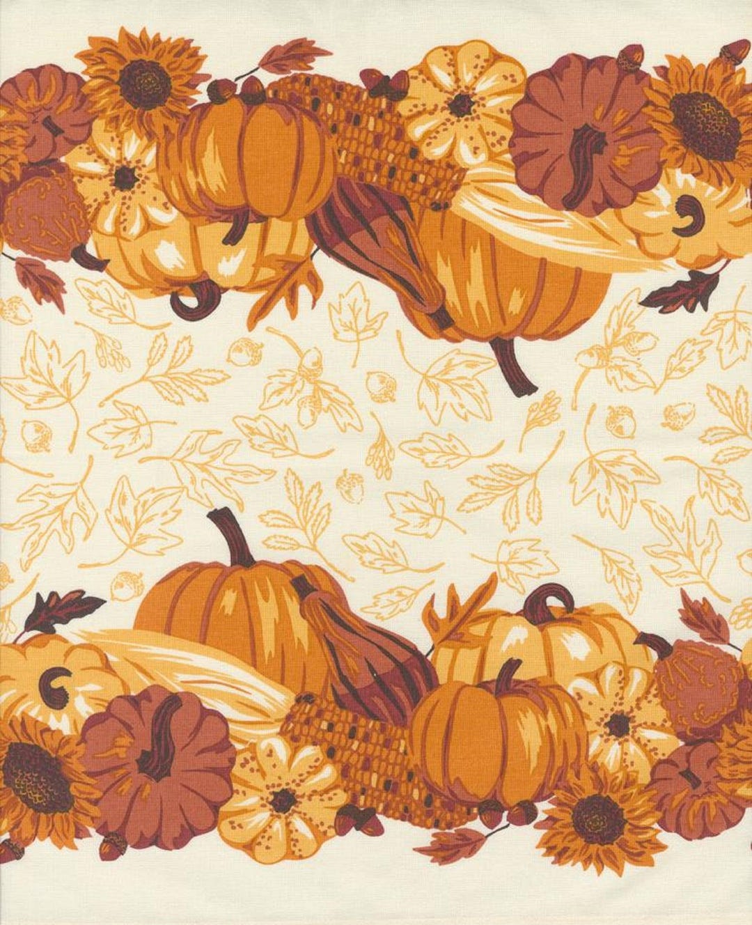 Toweling-harvest Pumpkins-moda Fabrics-bty - Etsy