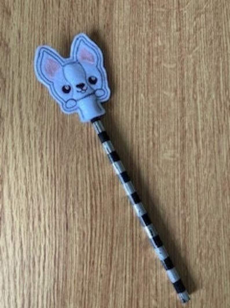 132. Dog Pencil Topper - Etsy