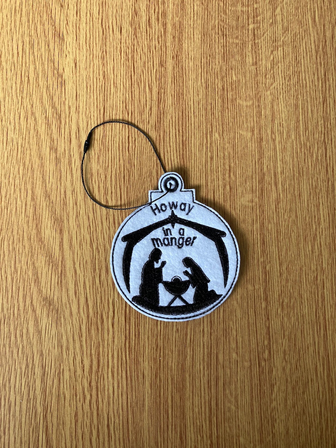 1119. Howay in a Manger Christmas Tree Hanging Decoration. - Etsy