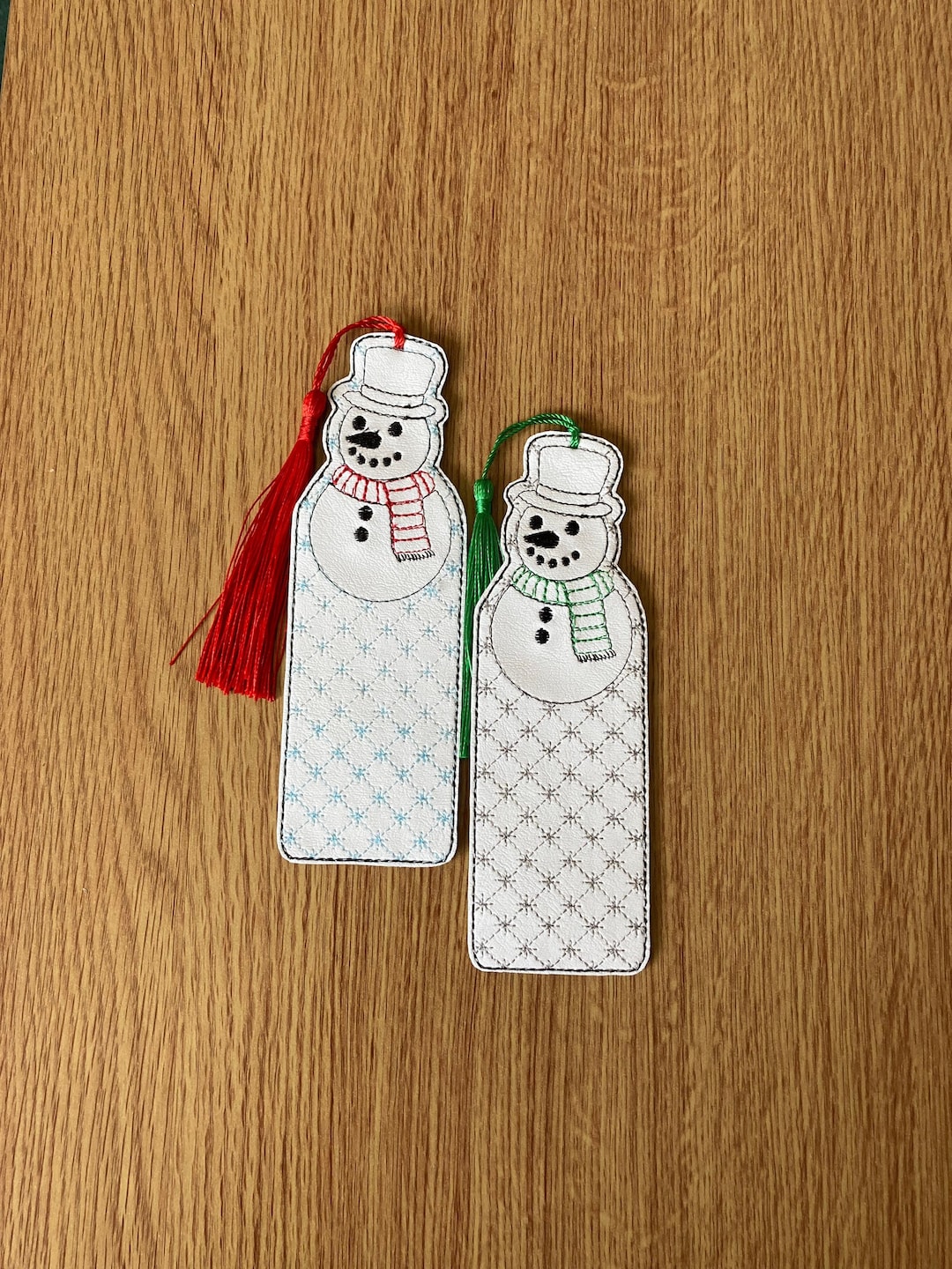 1184. Snowman Bookmark. - Etsy