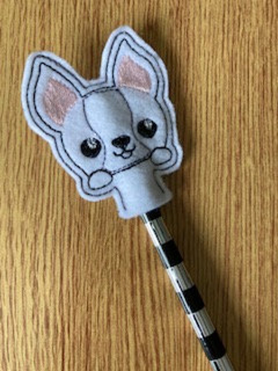 132. Dog Pencil Topper - Etsy