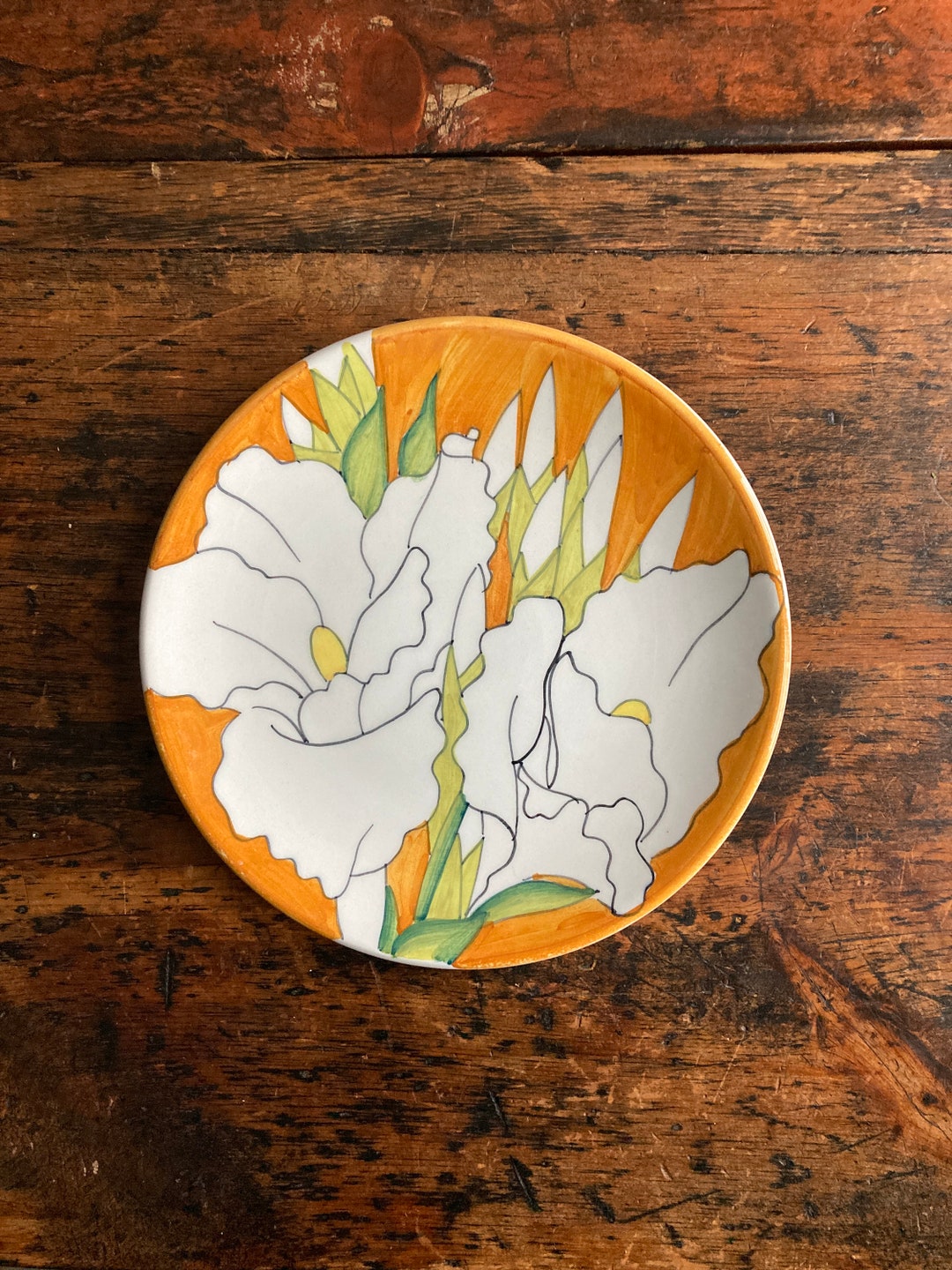 Cossa Italy Mid-century Calla Lily Lunch Plate: Italian Pottery - Etsy