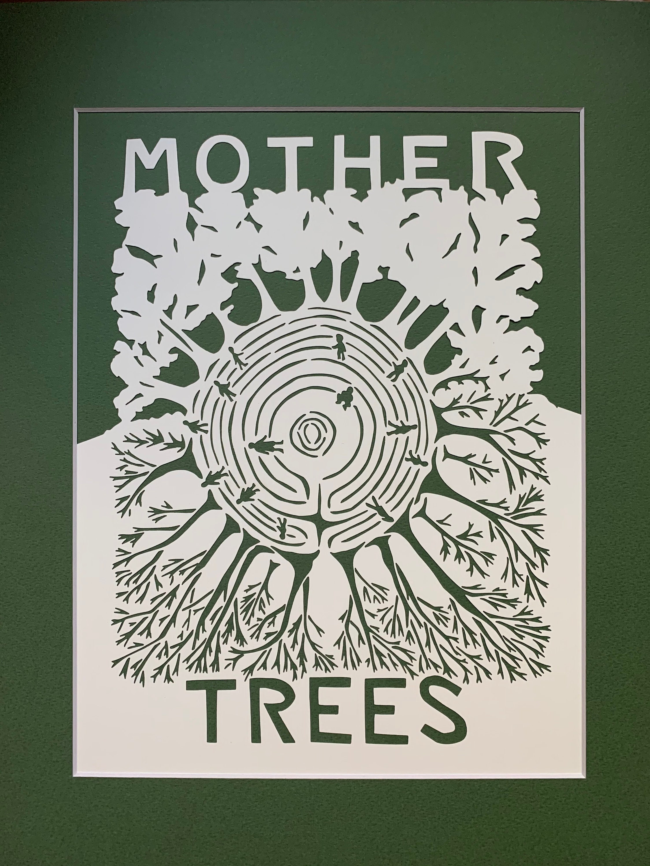 Mother Trees Paper Cut - Etsy