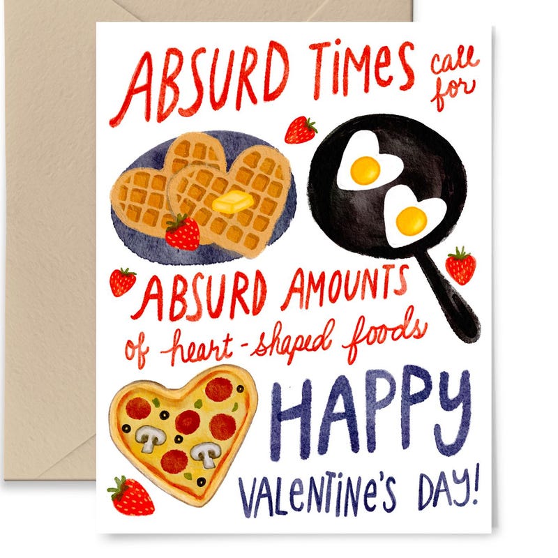 Absurd Valentine Cards - Etsy