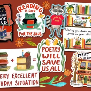 Meet Me at the Bookstore Sticker, Cute Book Sticker, Cute Bookstore ...