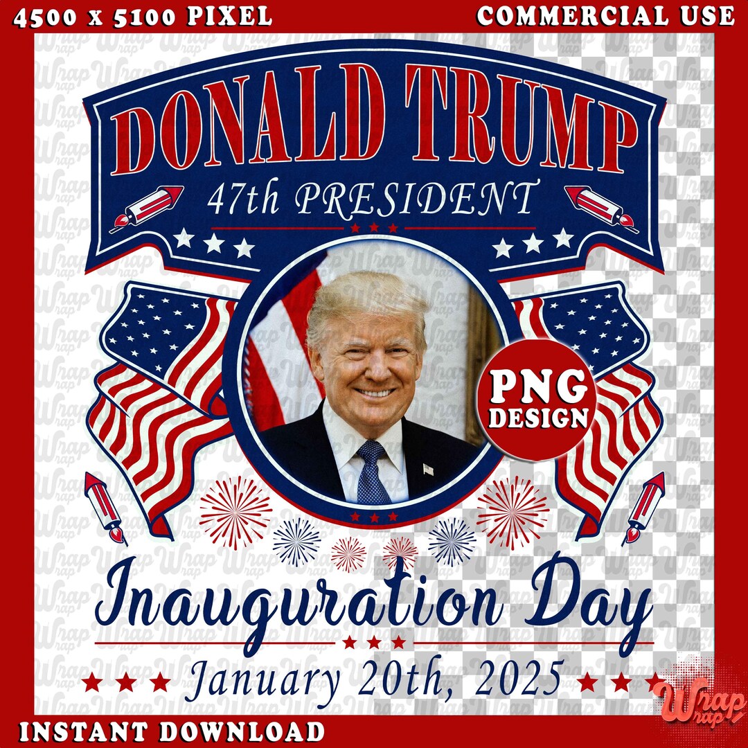 Donald Trump Inauguration Day 2025 PNG, 47th United States President ...