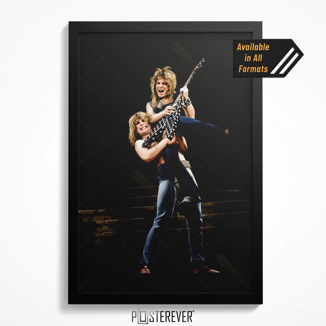 Randy Rhoads 1982 Tribute Concert Print | Prince of Darkness Guitar ...