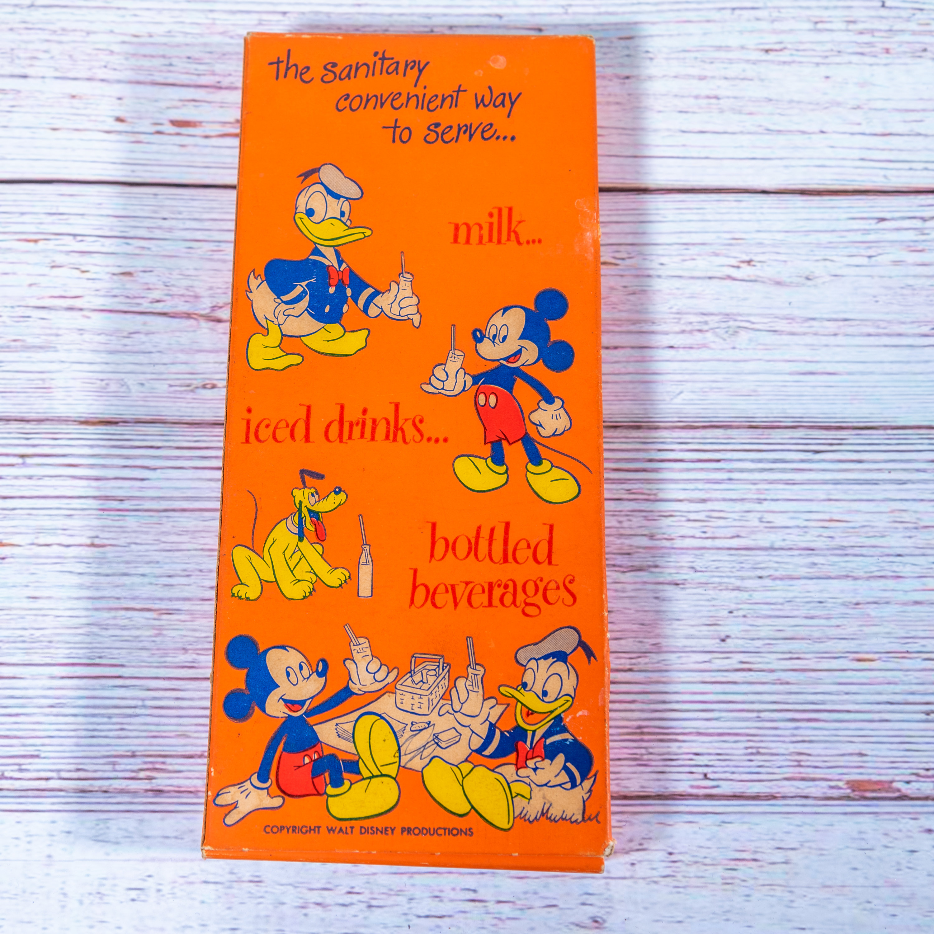 1950s Donald Duck Sunshine Paper Straws in Vintage Box by Herz - Etsy