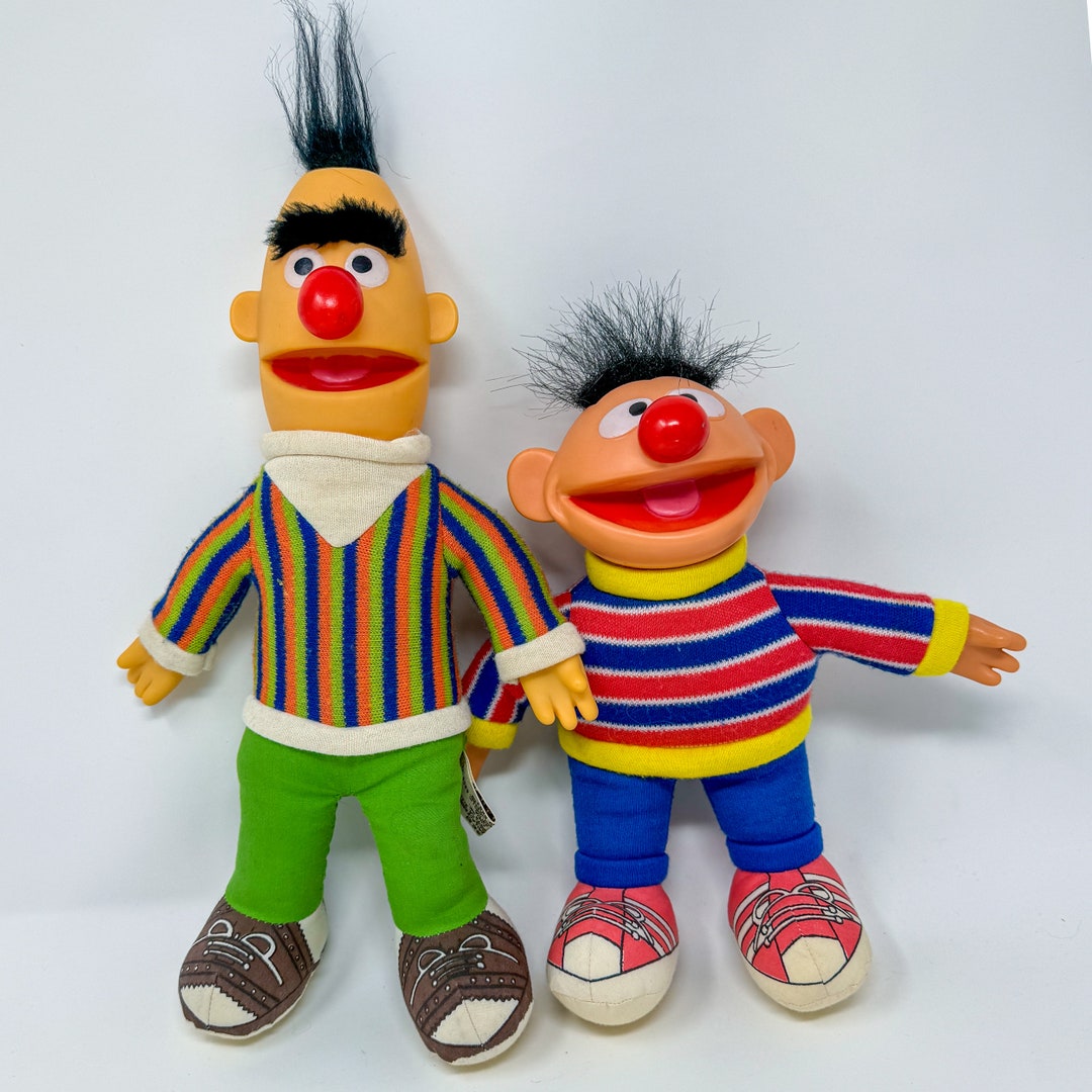 1985 Sesame Street Applause Burt and Ernie Vintage Vinyl Plush Doll - Etsy