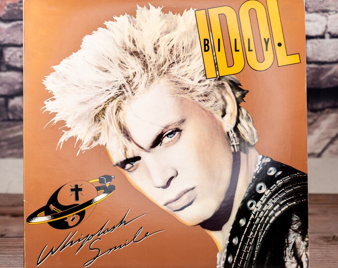 1986 Promo Billy Idol - Whiplash Smile Vintage LP Vinyl Record Album ...