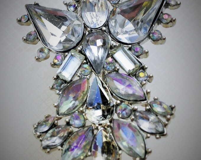 Angel Rhinestone Pin Vtg Angel Brooch Liz Claiborne Pin Angel Crystal ...