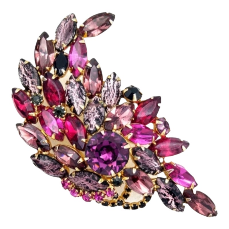 Rhinestone Brooches - Etsy