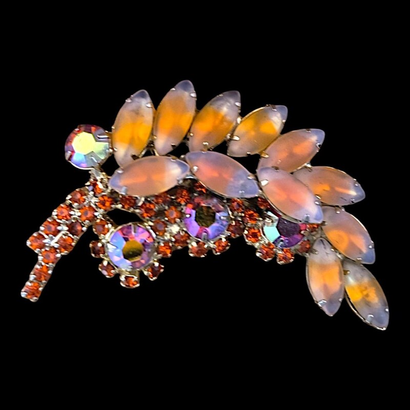 Orange Brooch - Etsy