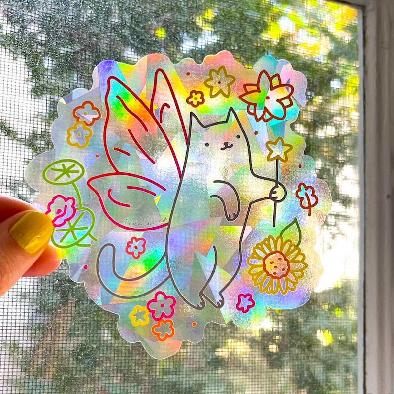 4 Cat Window Decal - Etsy