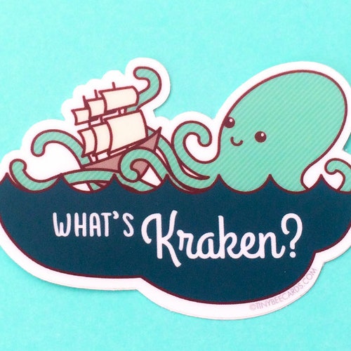 Tiny Kraken Vinyl Sticker - Etsy