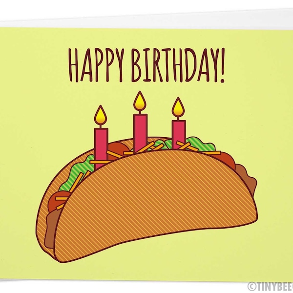 Taco Card - Etsy