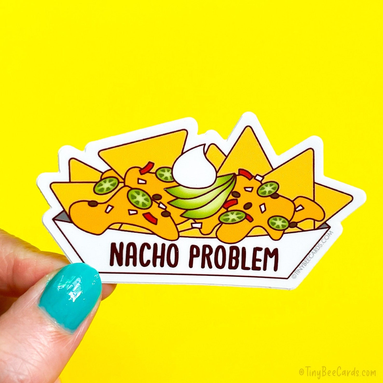 Nachos Vinyl Sticker nacho Problem Foodie Gift - Etsy