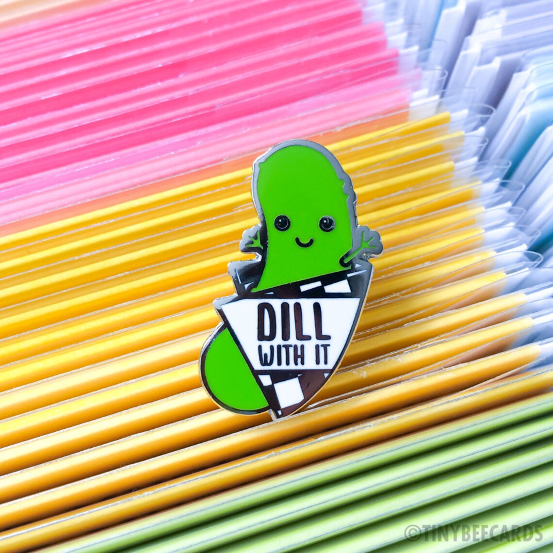 Funny Pickle Hard Enamel Pin dill With It Foodie - Etsy Canada