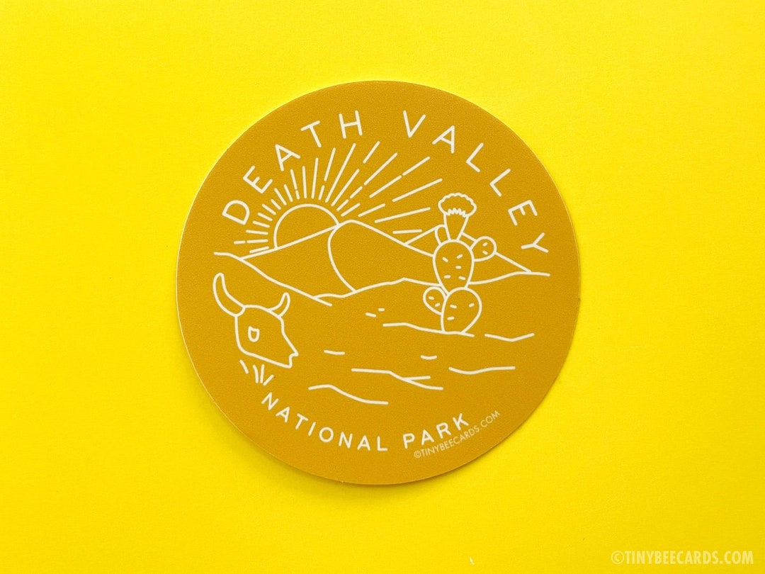 Death Valley National Park Vinyl Sticker - Outdoorsy Laptop Sticker ...