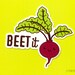 Funny Rude Beet Sticker beet It Cute Kawaii - Etsy