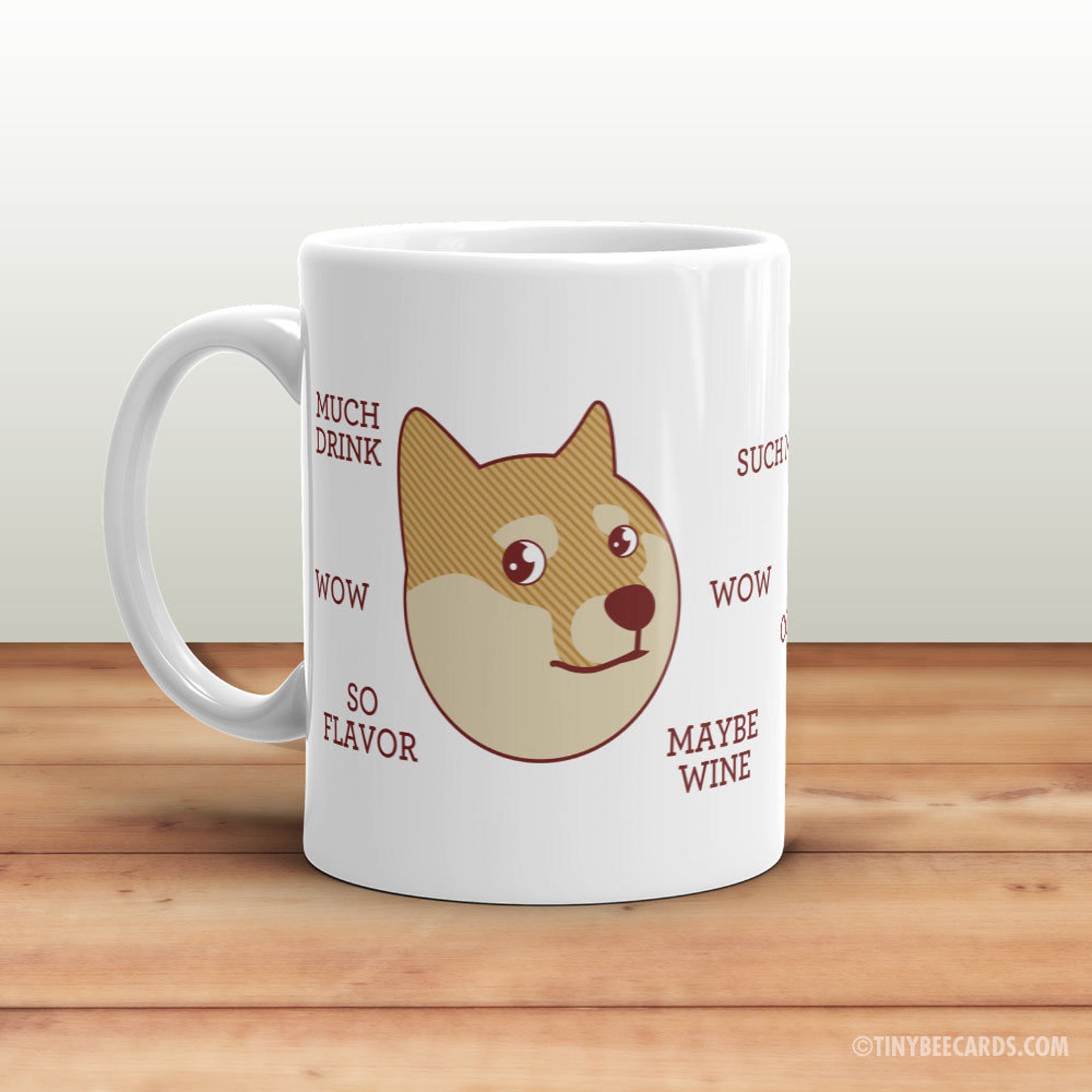 Funny Doge Mug Internet Meme Shibe Doge Wow Coffee Plz - Etsy