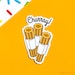 Funny Churro Vinyl Sticker churray Foodie Gift, Mexican Desserts ...