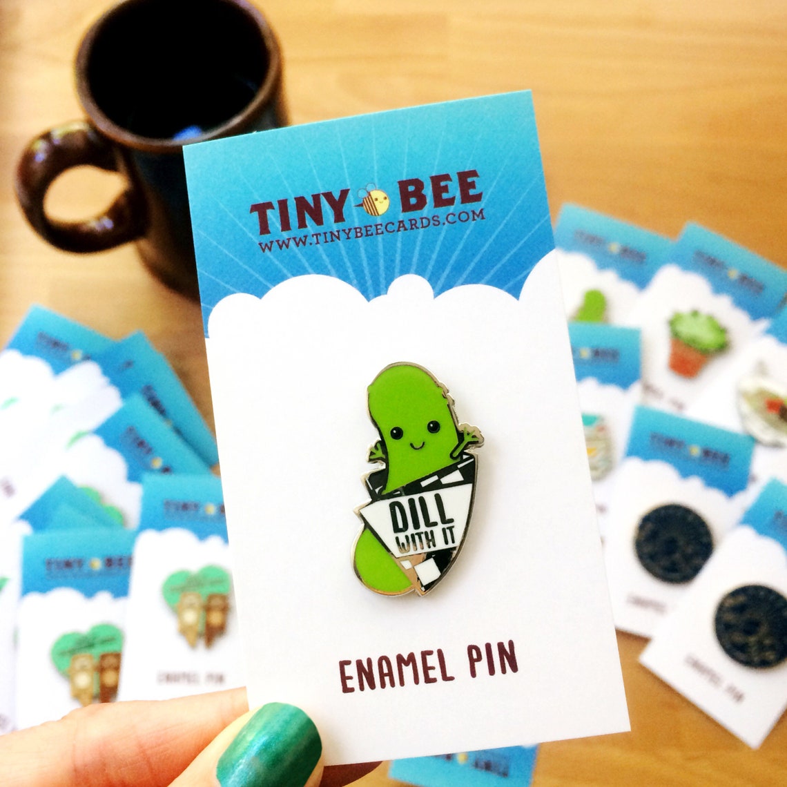 Funny Pickle Hard Enamel Pin dill With It Foodie - Etsy Canada