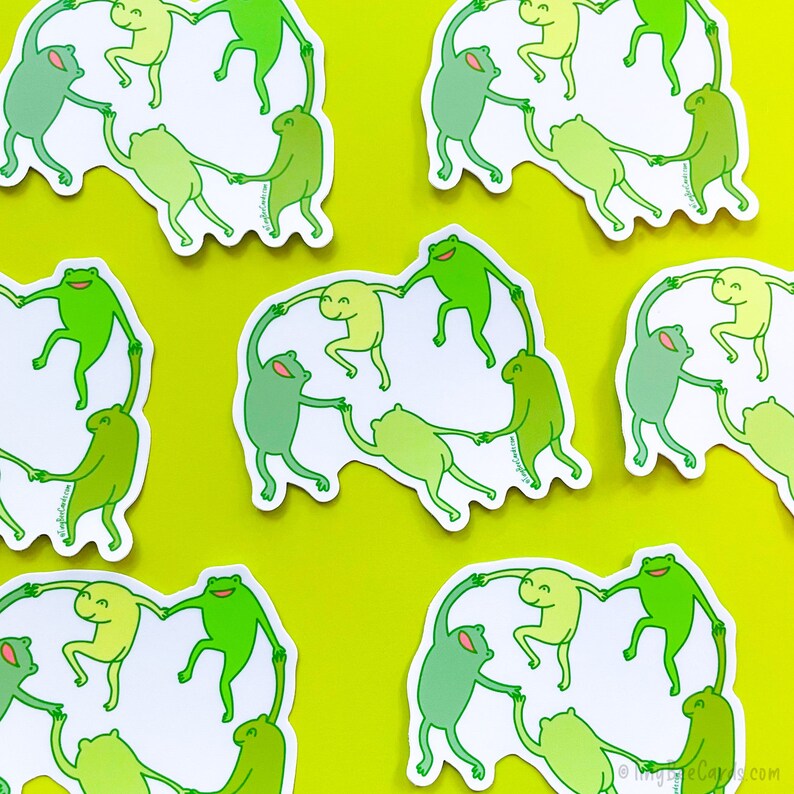 Matisse the Dance Frogs Vinyl Sticker - Classic Art History Funny ...