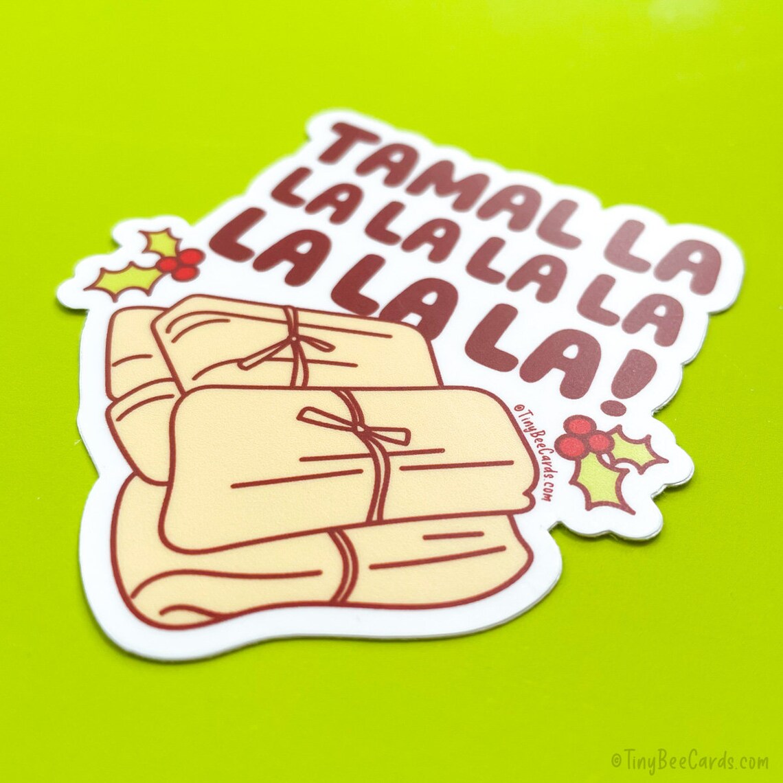Tamale Christmas Vinyl Sticker Mexican Food Funny Holiday - Etsy