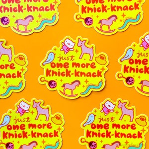 Just One More Knick-knack Trinket Collector Vinyl Sticker - Etsy