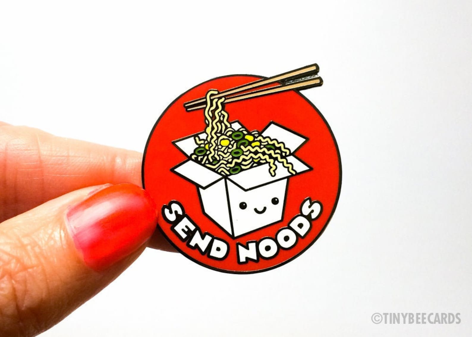 Funny Ramen Hard Enamel Pin send Noods Foodie | Etsy