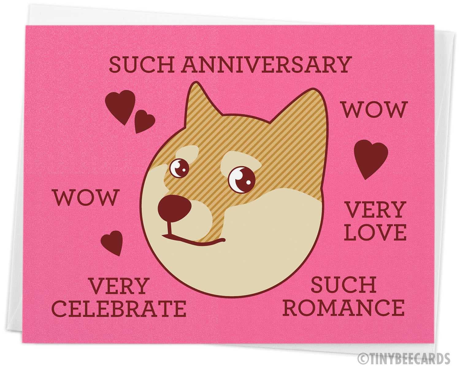 Doge Card such Anniversary Funny Anniversary - Etsy