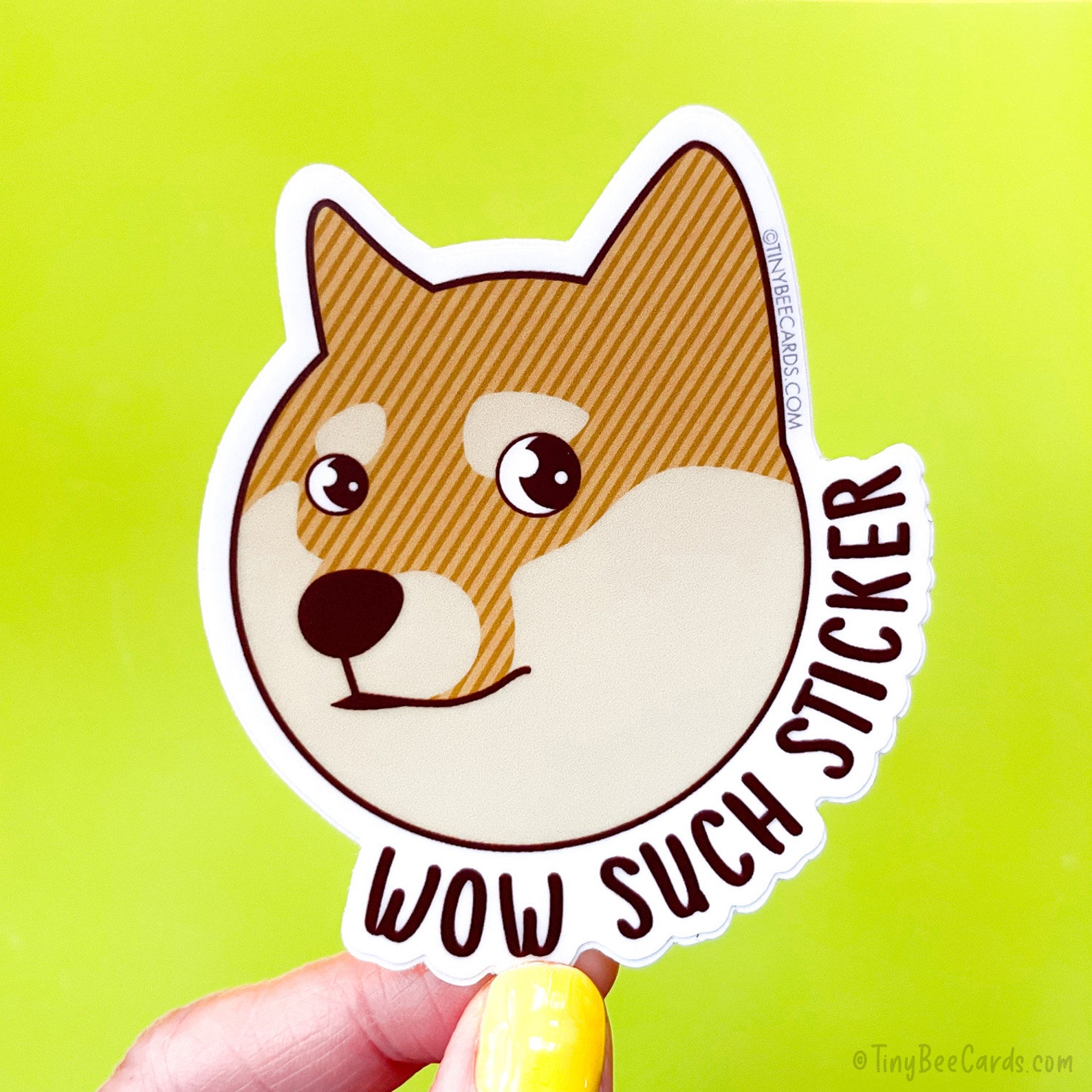 Doge Vinyl Sticker wow Such Sticker Funny Doge - Etsy