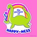 Nessie Cryptid Vinyl Sticker "pursuit of Happy-ness" - Funny Loch Ness ...