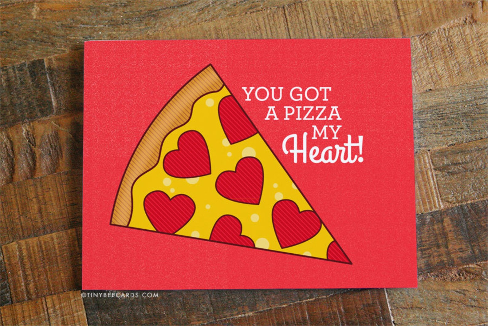 Pizza Love Card Pizza Pun Card Pizza My Heart Pizza | Etsy