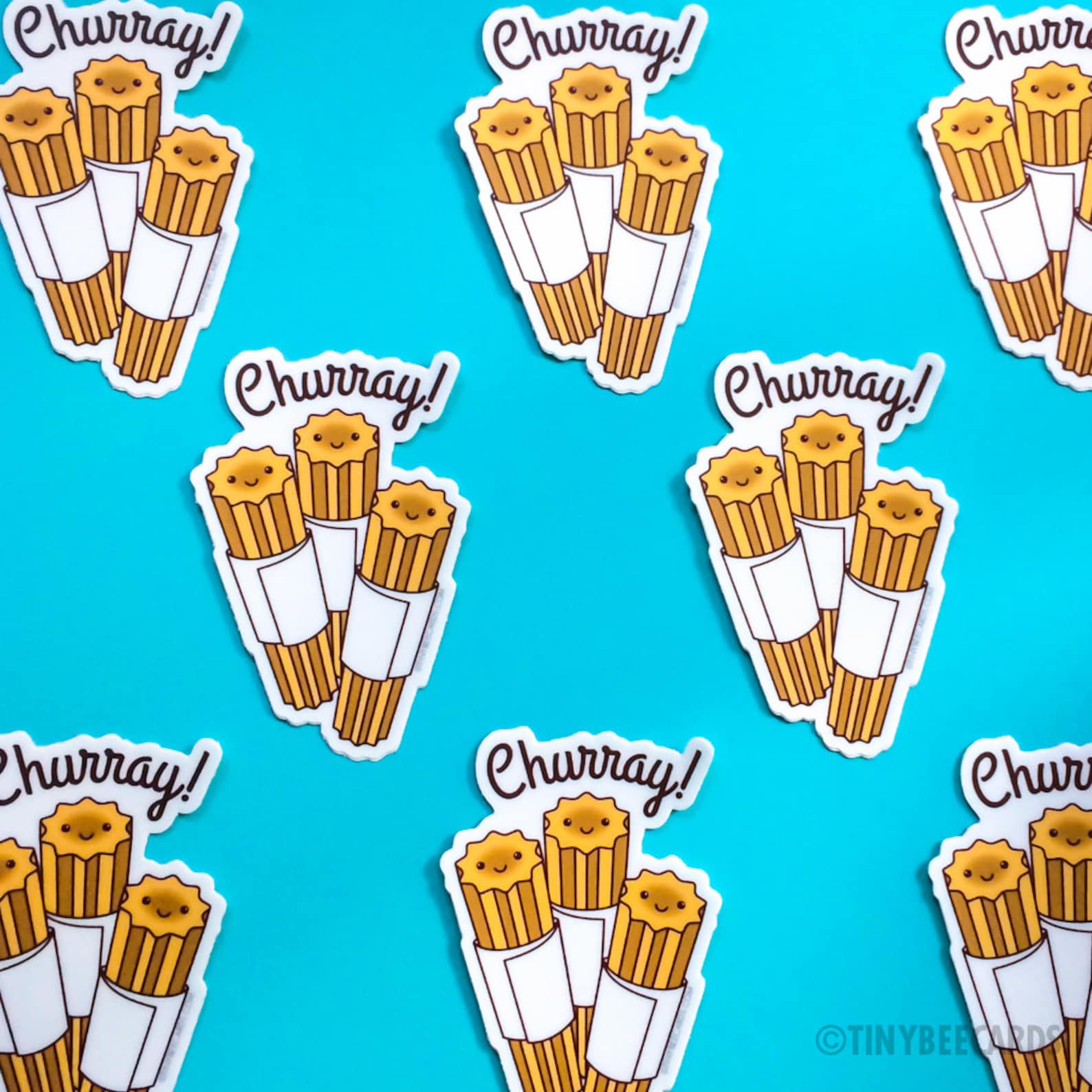Funny Churro Vinyl Sticker churray Foodie - Etsy