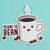 Coffee Cat Vinyl Sticker catfeine Coffee Sticker, Caffeine Cat Pun, Cat ...